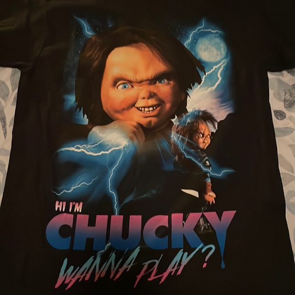 Child’s Play | Shirts | Nwt Officially Licensed Chucky Neon Retro ...